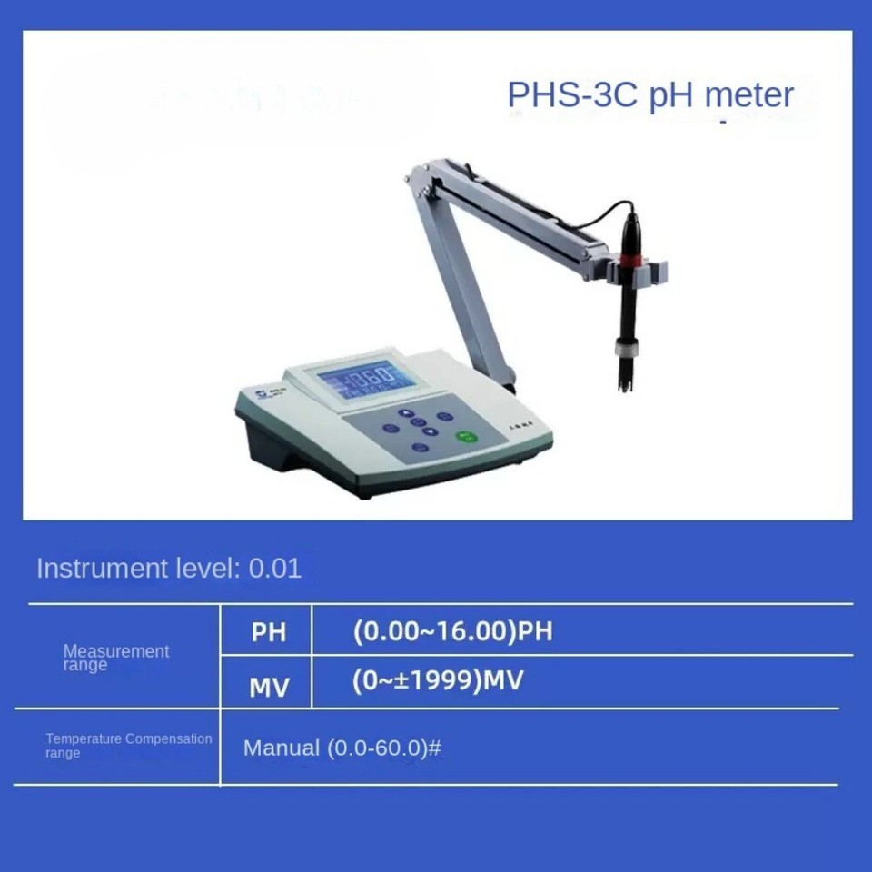 PHS-3C Digital Desktop Acidity Meter pH Meter Tester pH Value | eBay