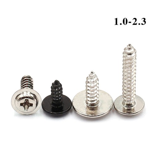 M1 M1.5 Cross Phillips Flanged Round Button Head Self-tapping Screw ...