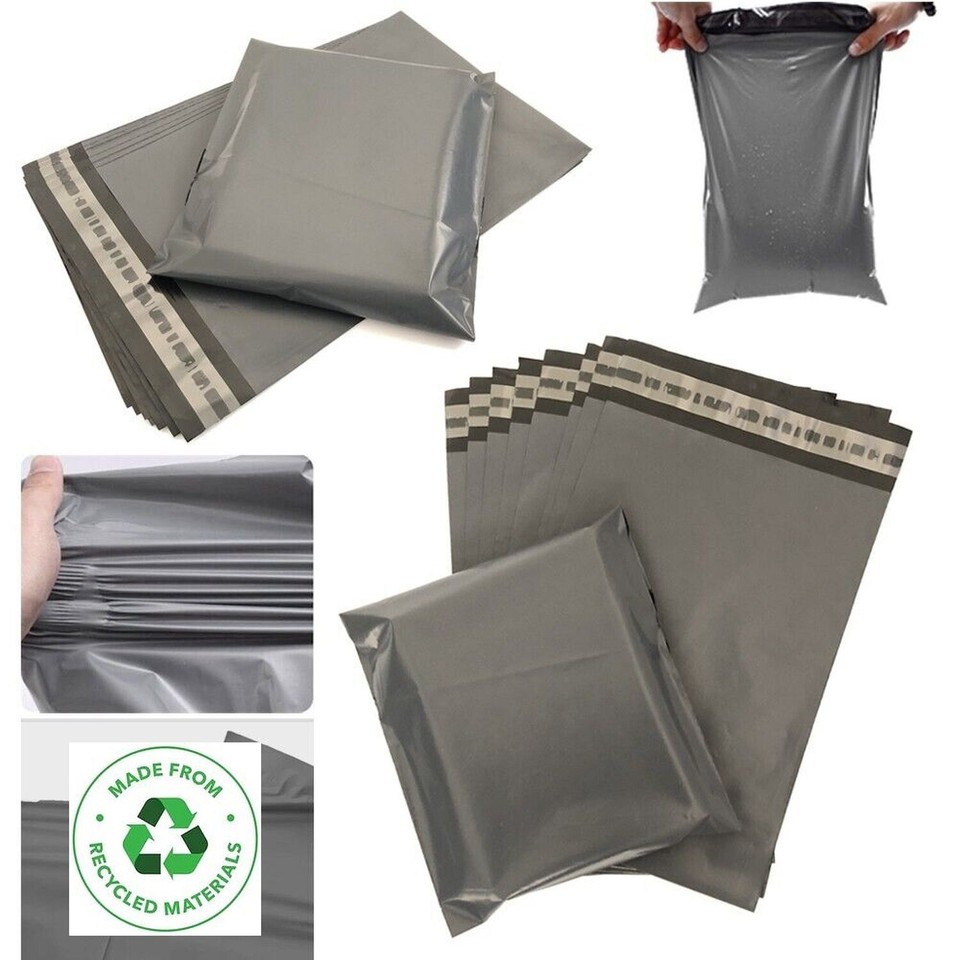 Grey Parcel Bags Postage Shipping Mailing Package Postal Plastic ...