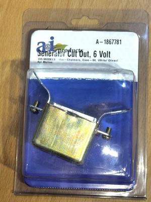 New Generator Cut Out Unit 6 Volt A&I Allis, Case, Oliver MM NIP A ...