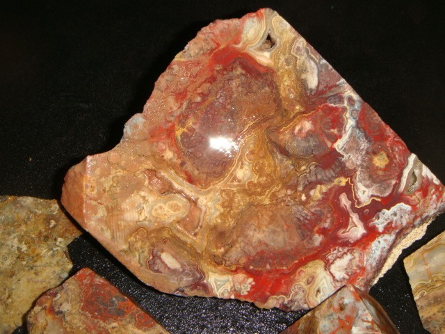 OLD CRAZY LACE AGATE CUT SPECIMENS MEXICO 6 1/4 POUNDS | eBay