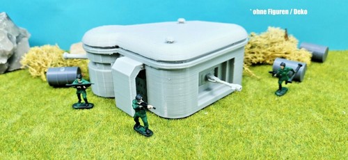 German MG Bunker Military 3D Print World War II Diorama WW2 Model 1:87 ...