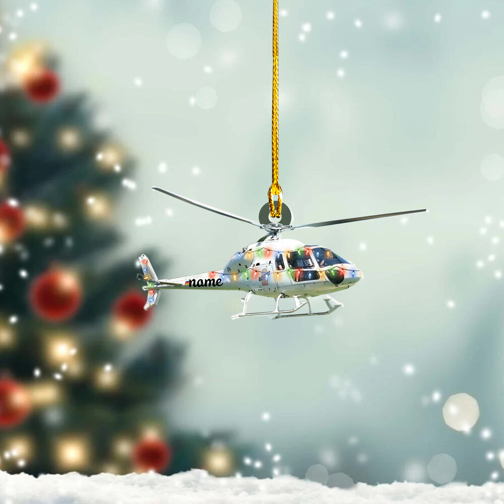 Personalized helicopter Ornaments for Christmas Tree, helicopter ...