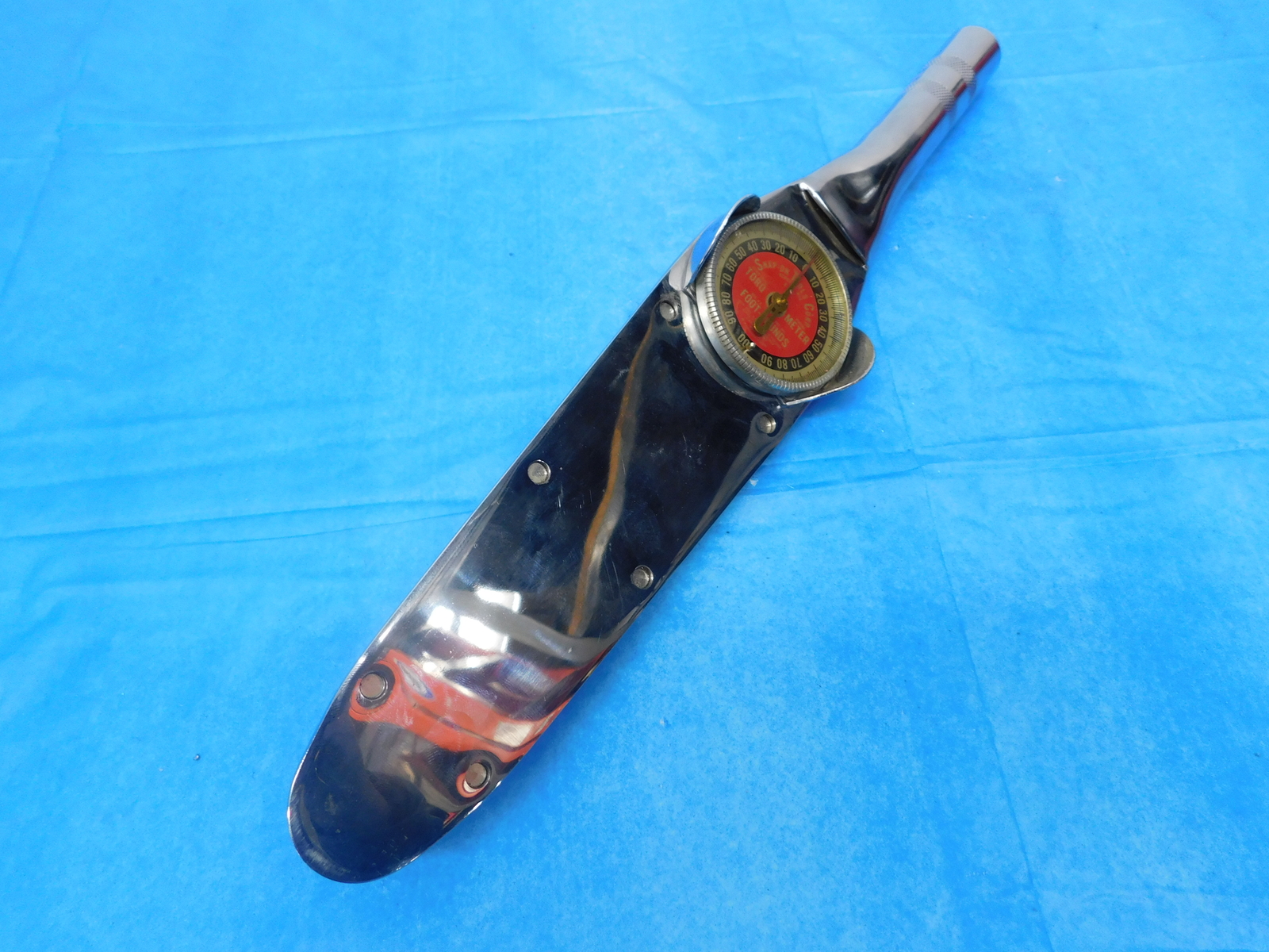 SNAP ON 1/2" SQUARE DRIVE TORQOMETER 0 - 100 FOOT - POUNDS OAL 15 3/4 ...