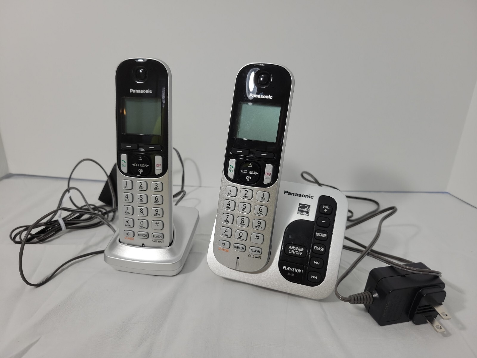 Panasonic Home Phone (2) Handset Digital Answering System Model KX ...