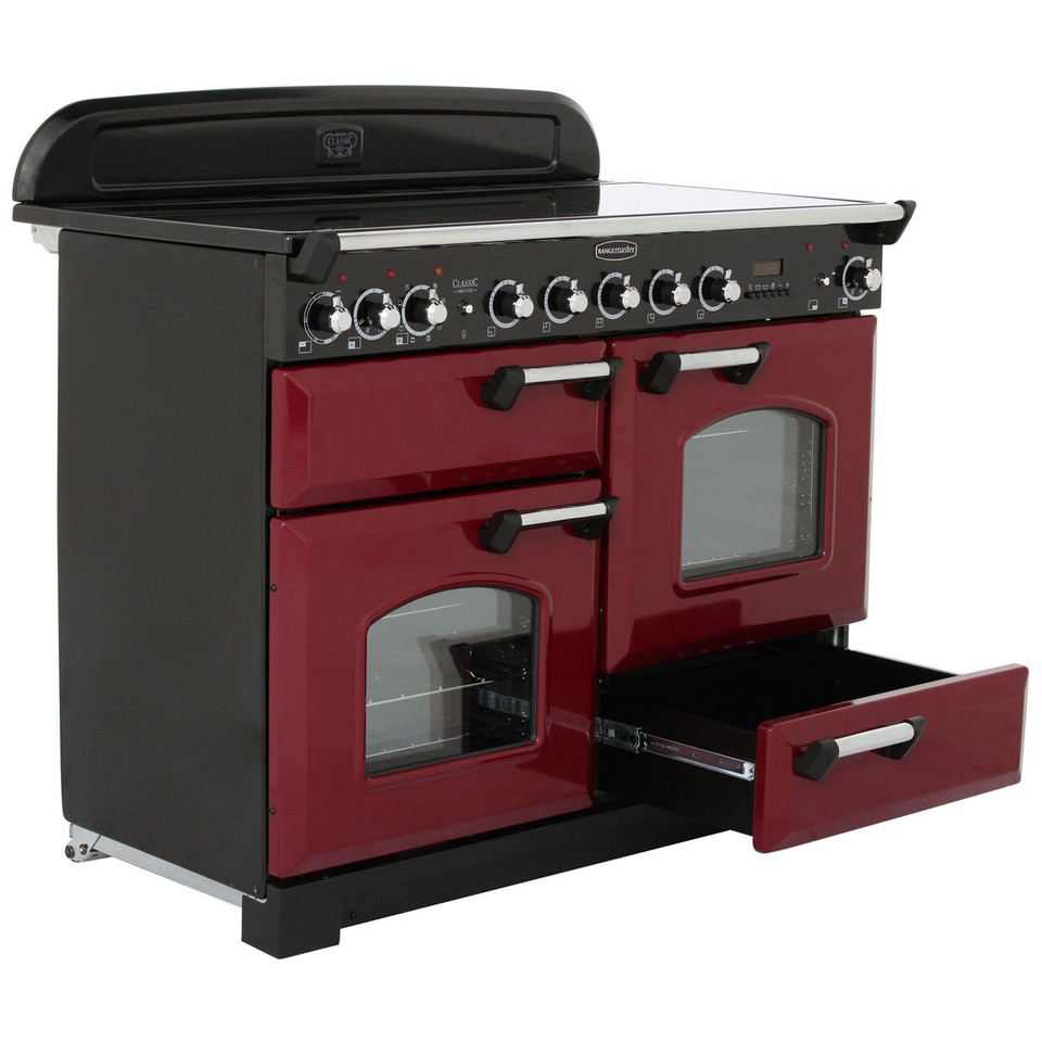 Rangemaster CDL110EIBL/B Classic Deluxe 109cm Electric Range Cooker 5 ...