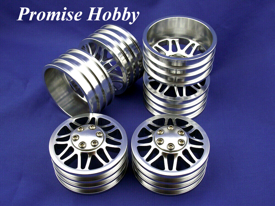 Alloy 1.9 Wheel Rim Set (2 front+2 Dually Rear) for RC4WD RC Car ...