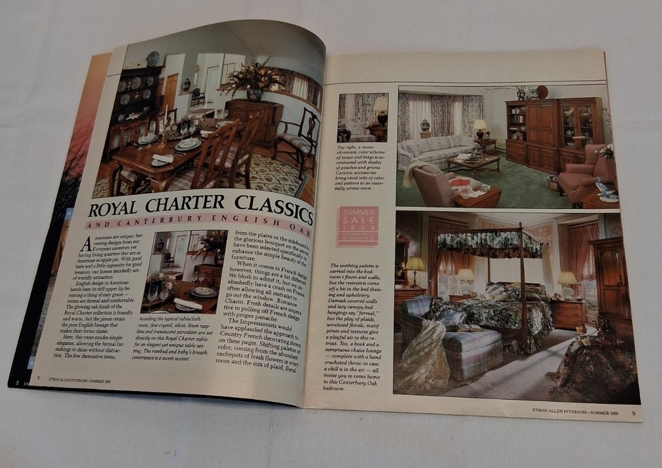VTG 1988 Ethan Allen Interiors Sales Events Catalogs Spring, Summer ...