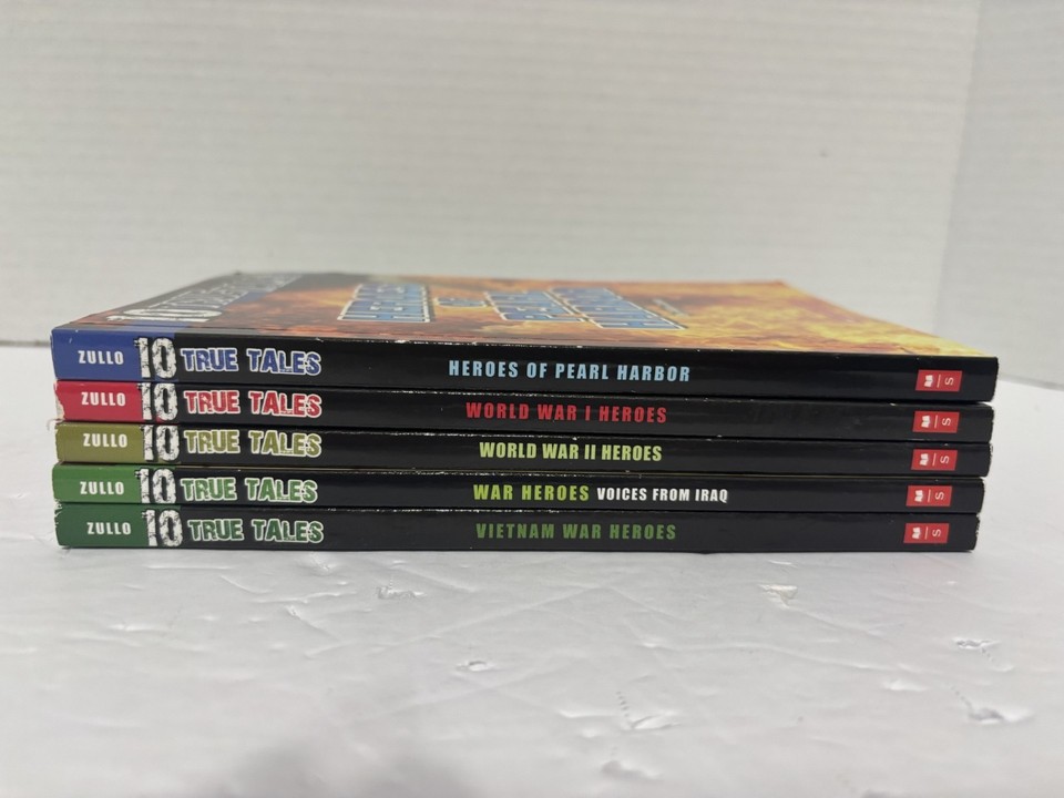 Scholastic 10 True Tales Lot of 5 Books Heroes Books Series Educational ...