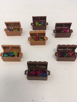 1 Lego Pirate TREASURE CHEST w/9 Jewels/Gems #E2 | eBay
