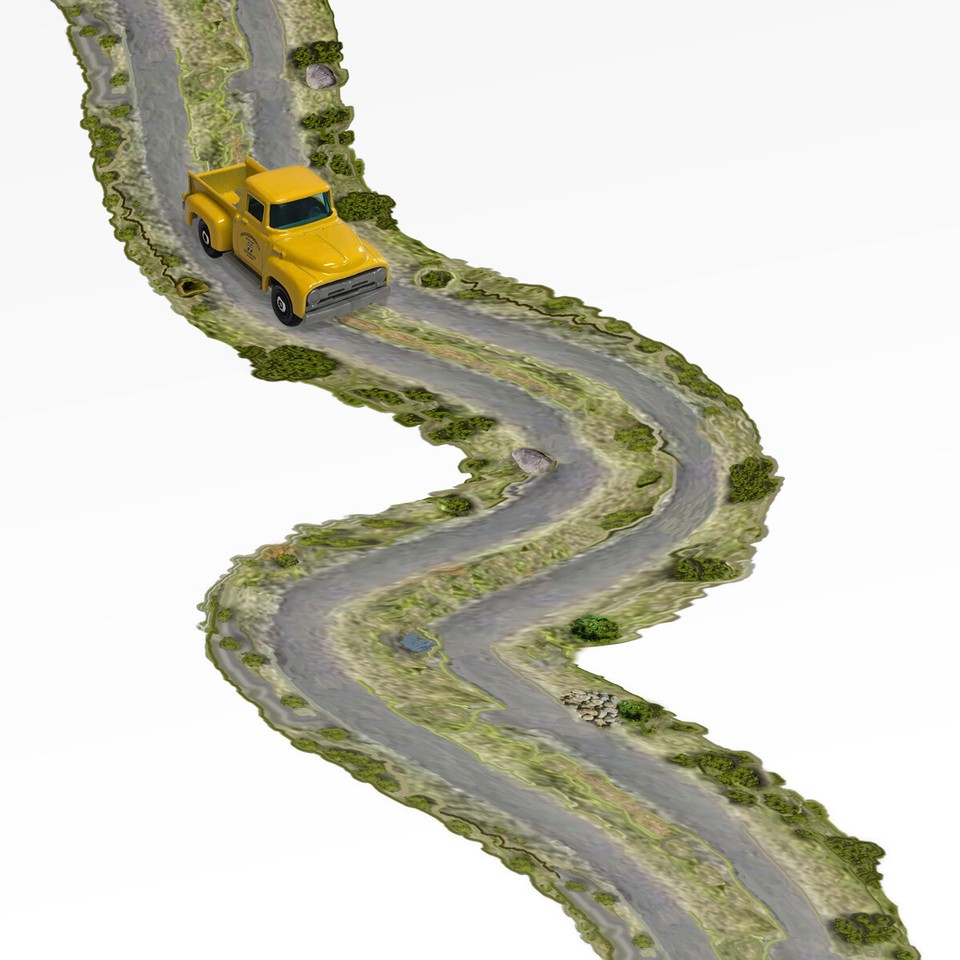 1/64 S Scale Real Roads Model Train Scenery Layout Diorama Fits Lionel ...