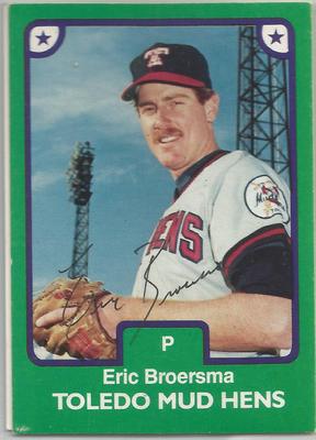 Minnesota Twins ERIC BROERSMA autographed 1984 TCMA Toledo Mud Hens | eBay