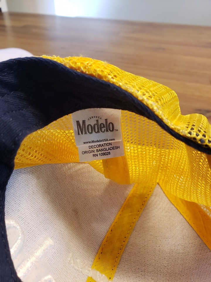 Modelo Hat Cerveza Mesh Snapback Trucker Hat Cap | eBay