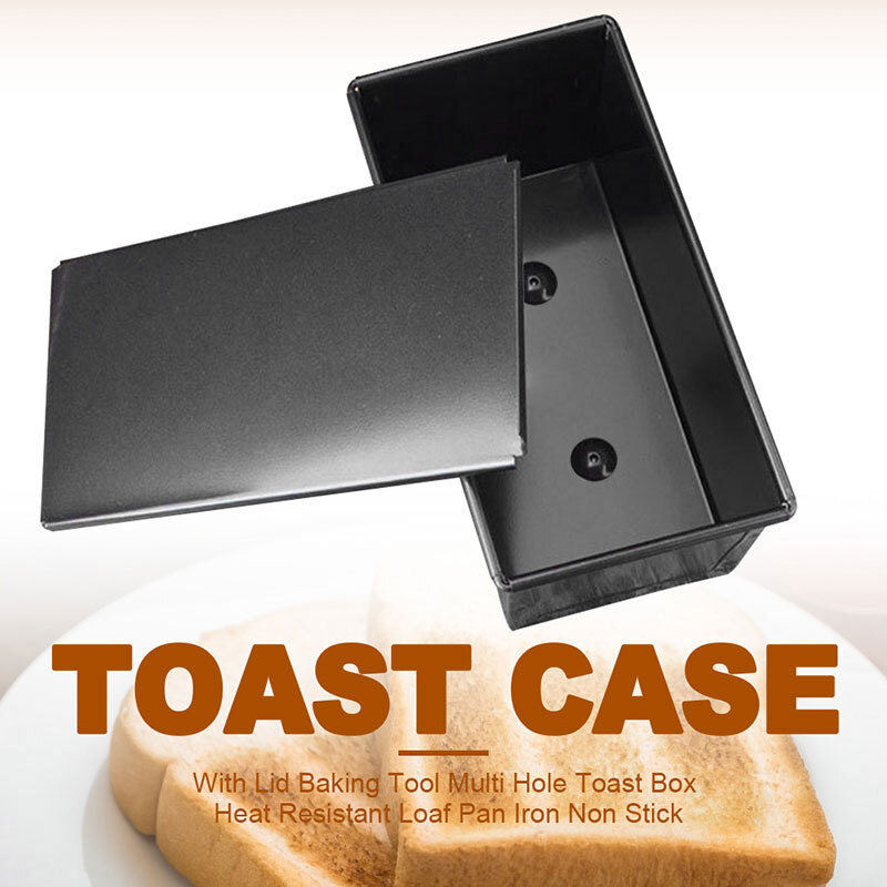 Rectangle Toast Box Kitchen Bread Loaf Tin Pan Mold Non-stick Baking ...