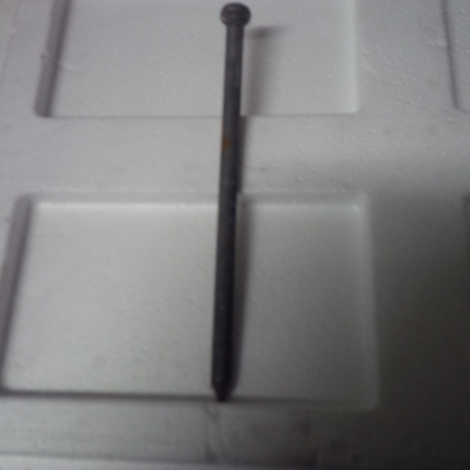 8 x 3/8 Inch Steel Spike Nail Smooth Large Steel Nail 8 Inches Long ...