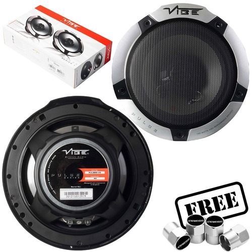 Vibe Audio Series 6.5" 360w Car Door Shelf Coaxial Speakers Set Pulse 6 ...