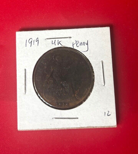 GREAT BRITAIN UK ONE PENNY 1919 OLD COIN | eBay
