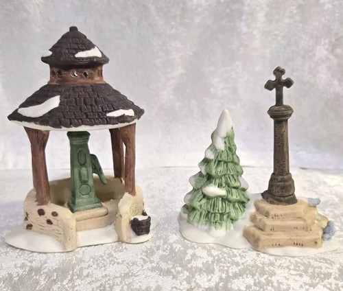 Dept 56 Village Accessories - Town Well and Holy Cross #65471 - EUC | eBay