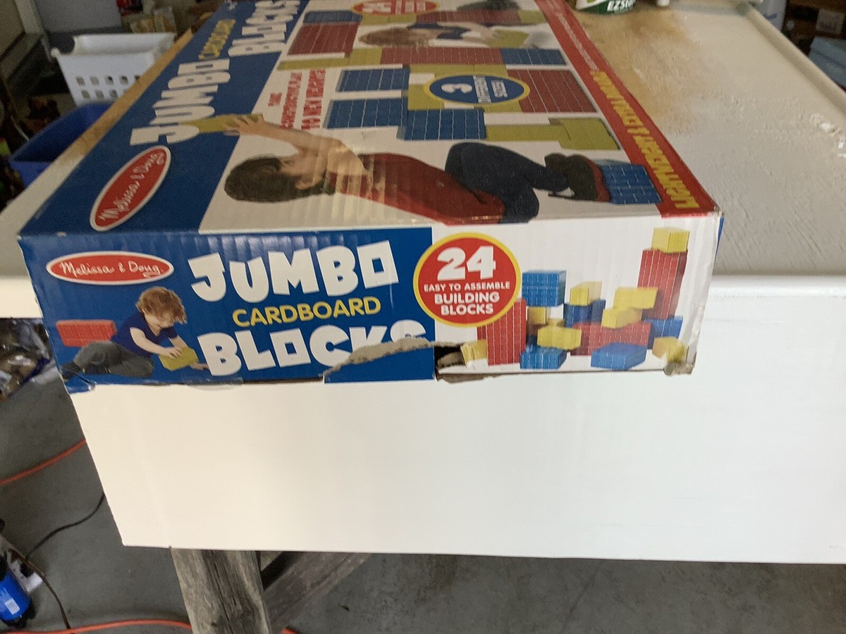 Melissa Doug Cardboard Building Blocks Deluxe Jumbo Cardboard Blocks