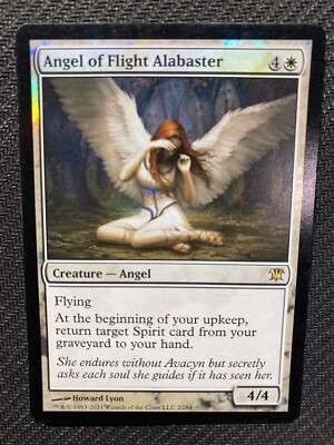 Magic The Gathering MTG Card Angel of Flight Alabaster Foil Innistrad ...