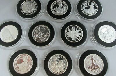 UK Royal Mint Silver Britannia 1997 - 2021 1/2 oz Silver £1 coins Multi ...