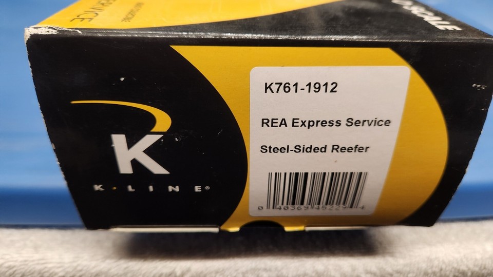 O Scale K Line 761-1912 REA Express 40' Single Door Reefer 7203 C38163 ...