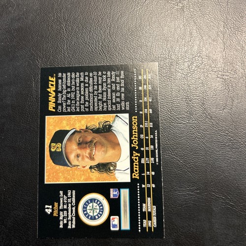 C53b Randy Johnson #41, Seattle Mariners 1993 Pinnacle | eBay