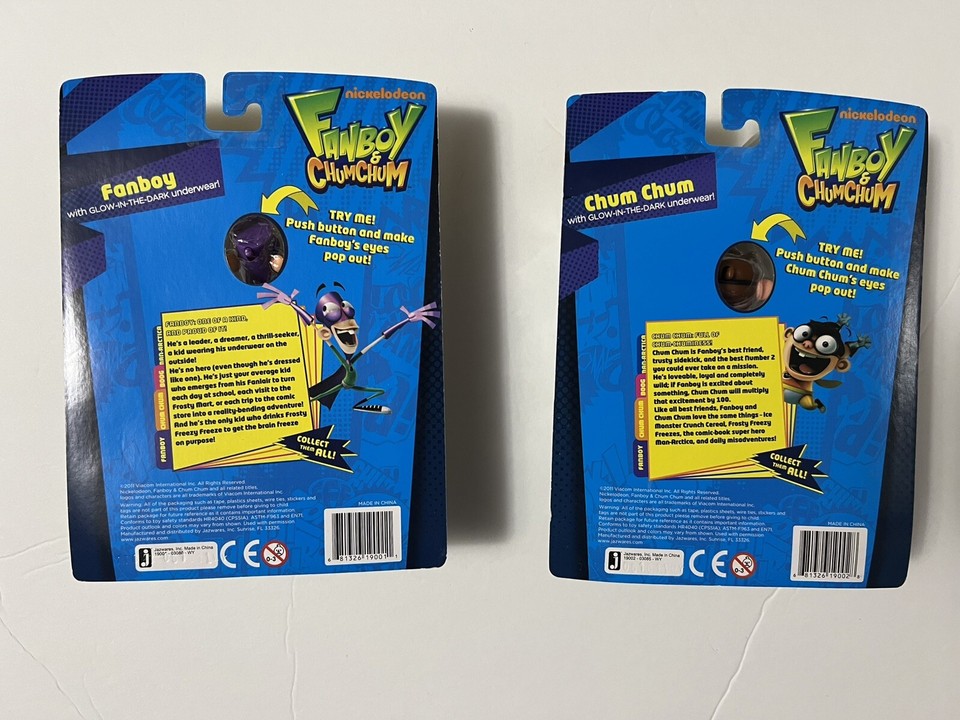 NEW 2011 Old Stock Fanboy & Chum Chum Action Figure Set Toys R Us ...