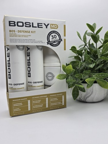 Bosley MD Color Safe Defense Kit for Thinning Hair Three Piece Kit | eBay