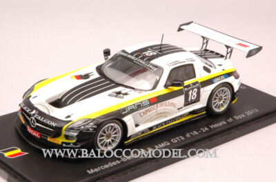 Vehicles Model Car Scale 1:43 SPARK MERCEDES SLS GT3 24H SPA 2013 ...