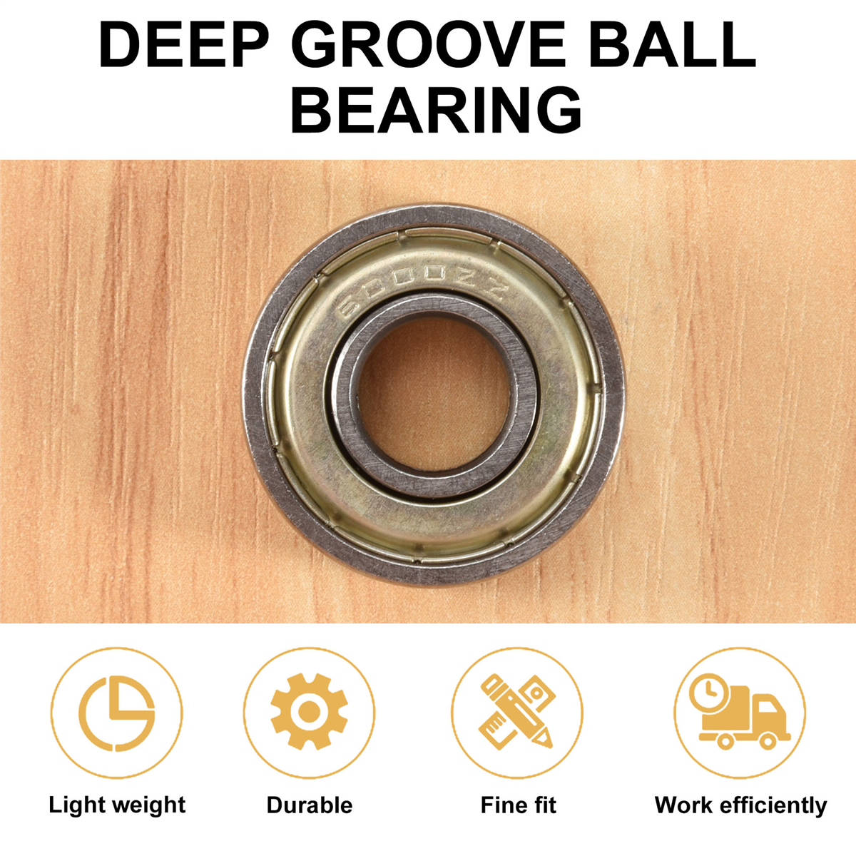 2 Pcs 6000Z/6000ZZ Dual Shielded Sealed Deep Groove 26mm x9819 ...