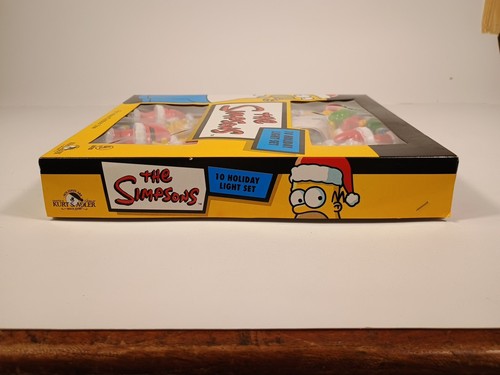 The Simpsons - 10 Holiday Light Set - Bart & Homer Santa - Indoor ...
