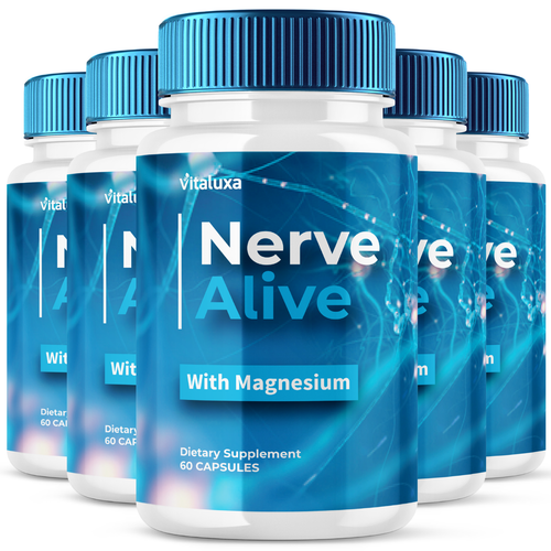 (5 Pack) Nerve Alive Capsules, Supplement Pills for Neuropathy (300 ...
