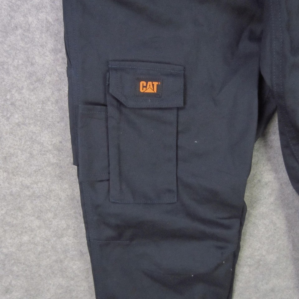 Caterpillar Cargo Pants Mens 34x32 Navy Blue Flame Resistant FR Work ...