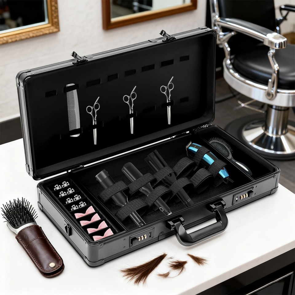Barber Carrying Case,Large Barber Beauty Salon Tool Kits Storage ...