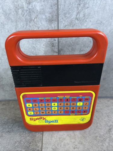 Vintage 1978, 1980 Texas Instruments Speak & Spell Tested and Working ...