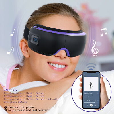 Electric Eye Massager with Heat Air Compression Pressure Eye Mask Help ...