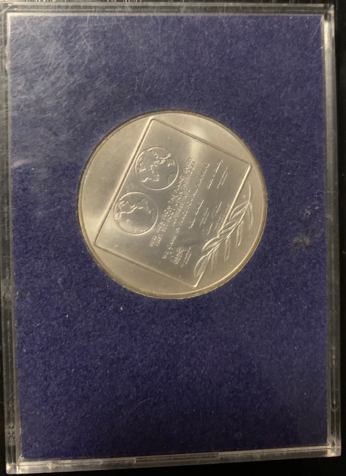 Franklin Mint ~ First Step On The Moon Eyewitness Medal ~ Solid ...