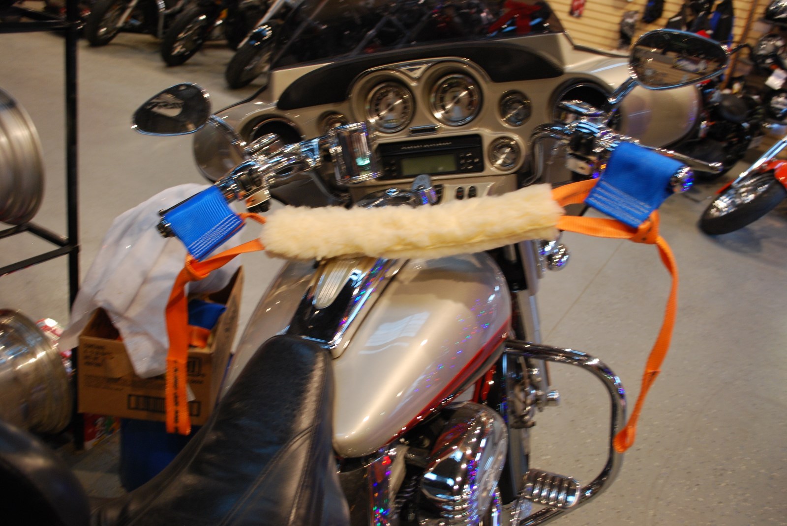 Motorcycle Handlebar Grip Tie Down Assembly Harness Transport Strap USA ...