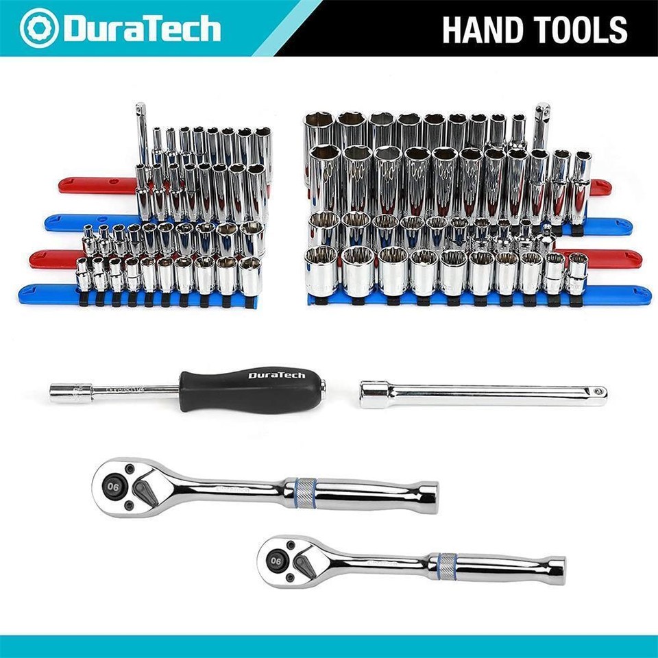 DURATECH Mechanics Hand Tool Set 269Pcs Metric SAE Home Repair Tool Kit ...