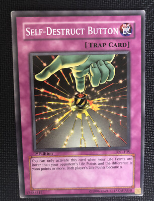 Self-Destruct Button - Yu-Gi-Oh! TCG - IOC-105 - 1st Edition - Common ...