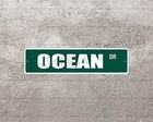 *Aluminum* Ocean Drive 4" x 18" Metal Novelty Street Sign SS 2771 | eBay