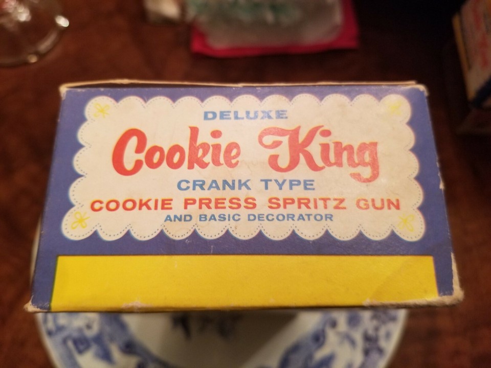 Deluxe Cookie King Crank Type Cookie Press Spritz Gun Box (Box Only ...