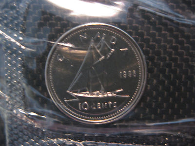 1998 "W" Canadian Prooflike Dime ($0.10) **RARE** Winnipeg Mint Mark | eBay