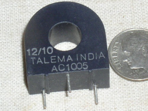 TALEMA AC1005 CT AC CURRENT SENSE READING TRANSFORMER 5A=500MV SOLAR ...