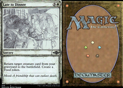 Magic the Gathering MTG Late to Dinner (329) Modern Horizons 2 NM FOIL ...