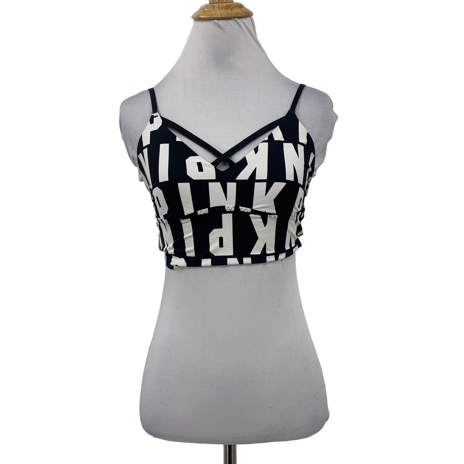 Pink Victorias Secret Logo Bralette S Small Ultimate Unlined Longline ...