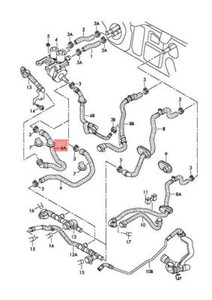 Genuine AUDI A6 allroad quattro Avant S6 A6L 4F 4F2 Heating Hose ...