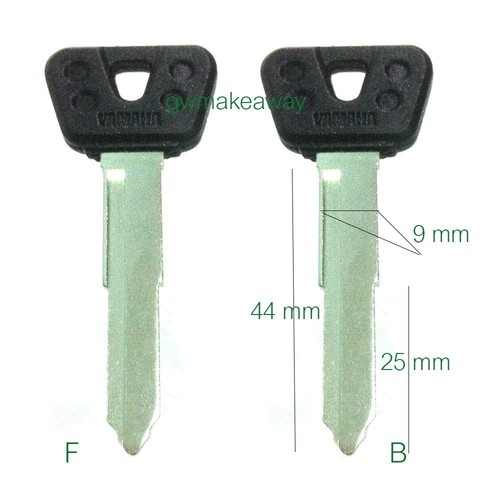 2x Key Blank for Yamaha YH35RBP YM63 X248 YM63 - X248 Many Motorcycles ...