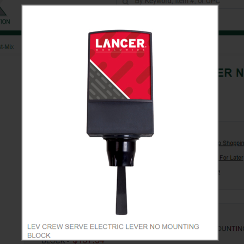 LEV CREW SERVE ELECTRIC LEVER NO MOUNTING BLOCK # 19-0397/03 | eBay